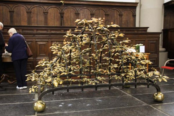 Brandend braambos in de Westerkerk - Amsterdam Monumentenstad